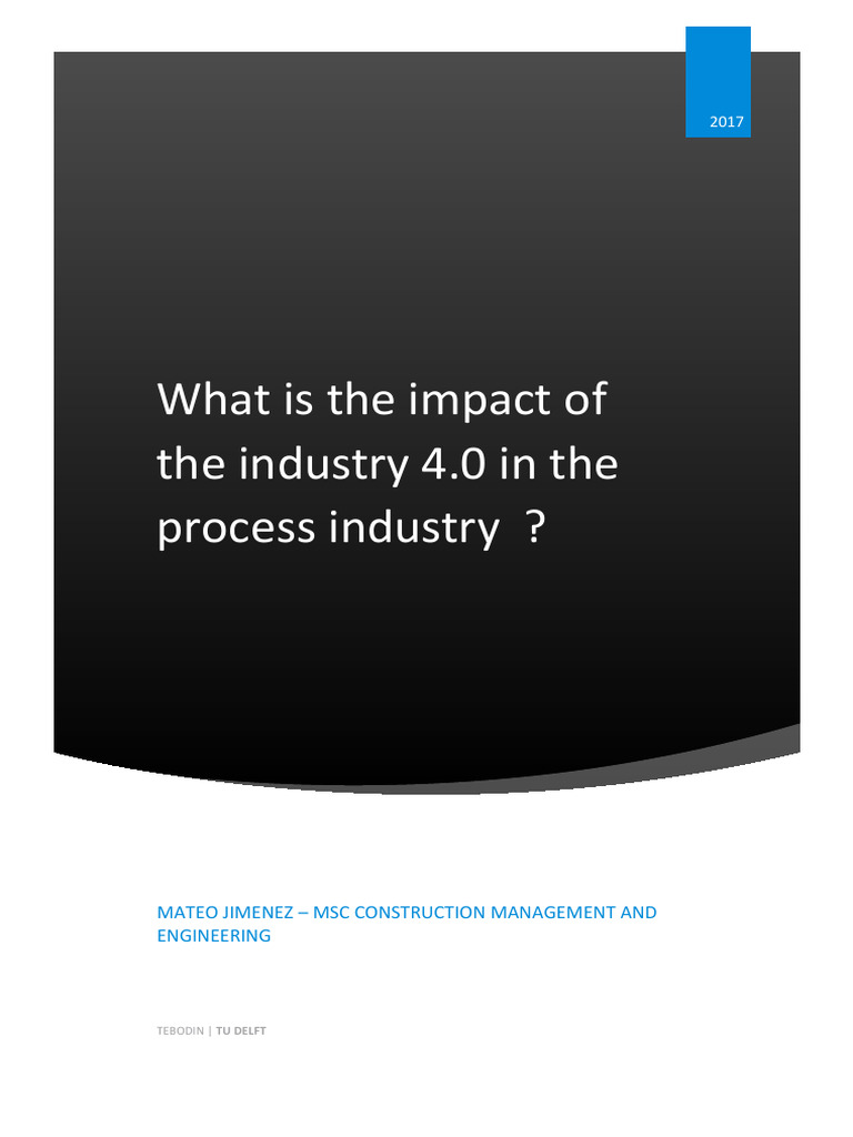 What Is The Impact of The Industry 4.0 in The Process Industry ...