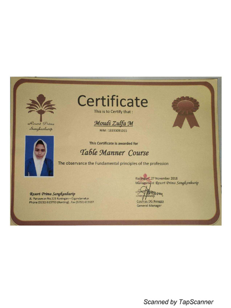 Sertifikat Moudi - Compressed | PDF