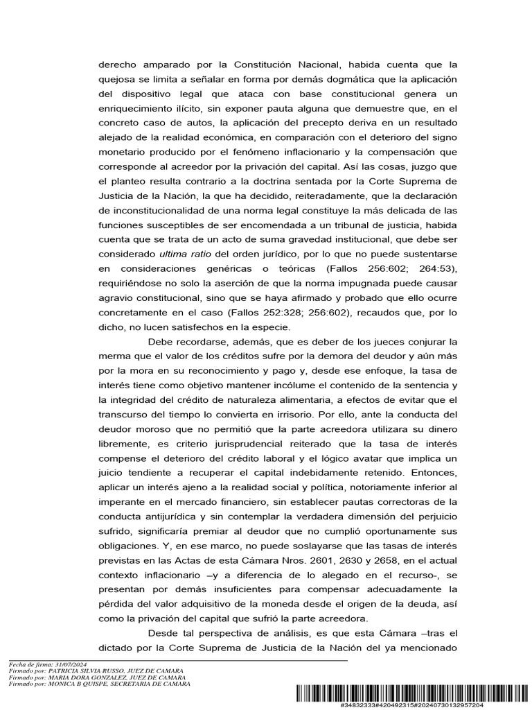 Fallo (2) - 14 | PDF | Inflación | Justicia