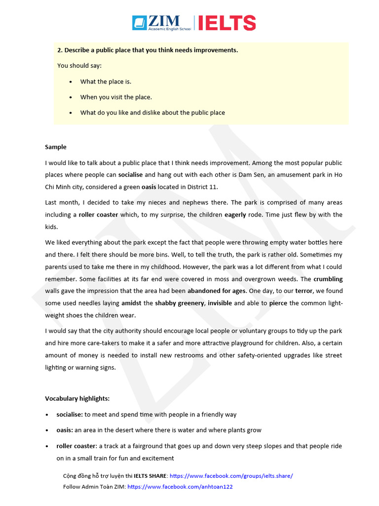 (ZIM) 179 Band 8+ IELTS Speaking Part 2 | PDF | Toys | Foreign Language