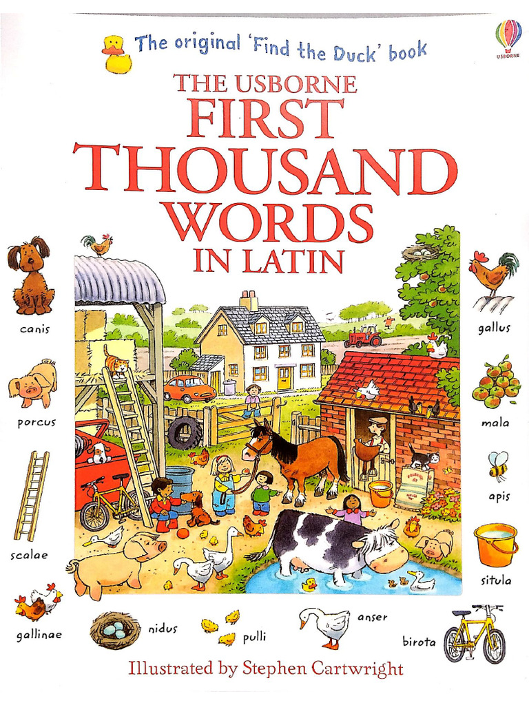 Heather Amery - First Thousand Words in Latin 2014 Usborne Publishing ...
