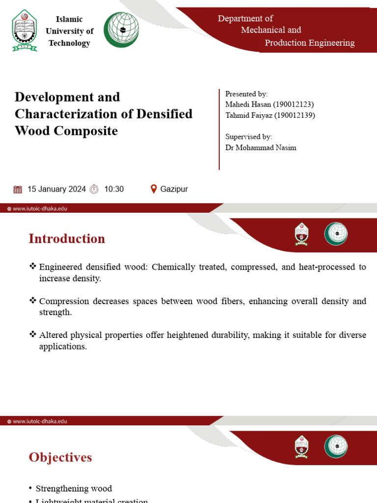 Pre-Defense-Presentation FINAL | PDF | Wood | Sintering