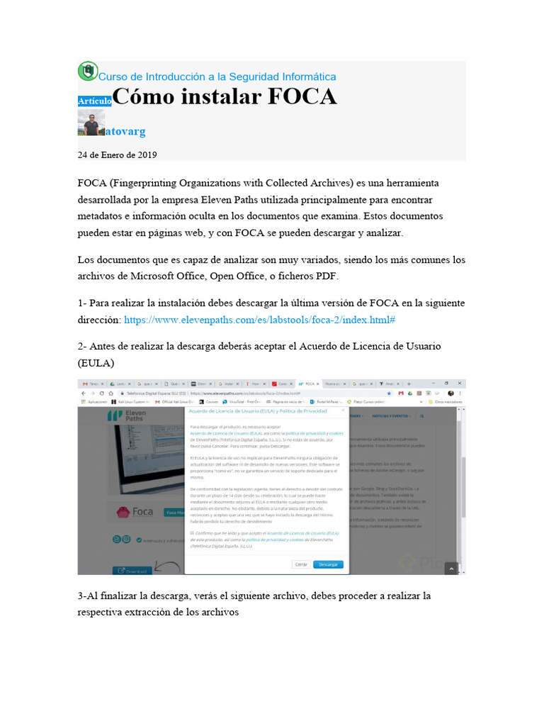 03 - Cómo Instalar FOCA | PDF | Negocios | Tecnología