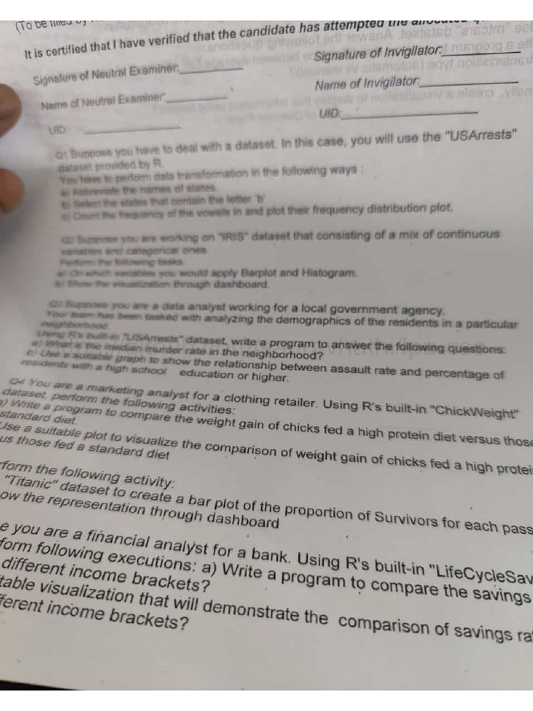 INT232 ETP Question Paper1 2023 | PDF