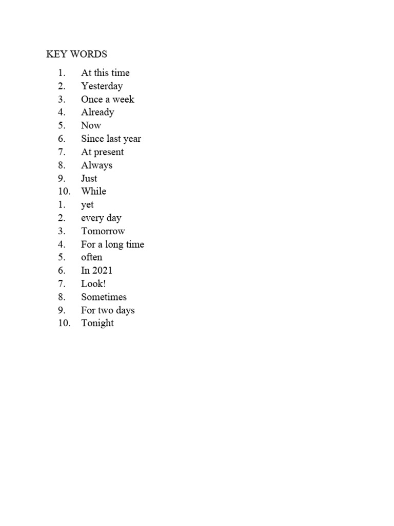 Key Words | PDF | Career & Growth