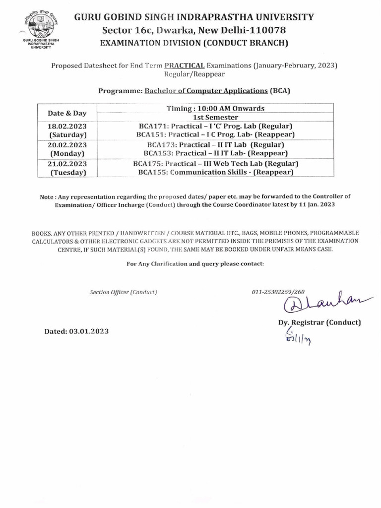 BCA Practical Proposed | PDF