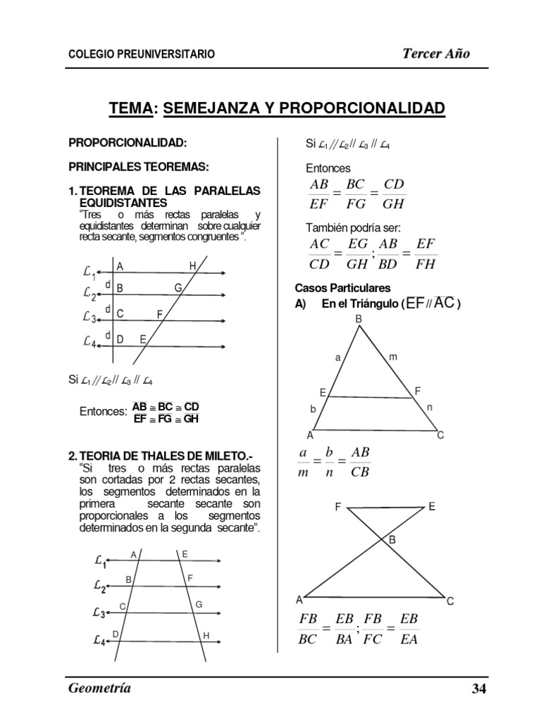Geometria 3ero Sec Iit Pdf Triángulo Geometría Triangular