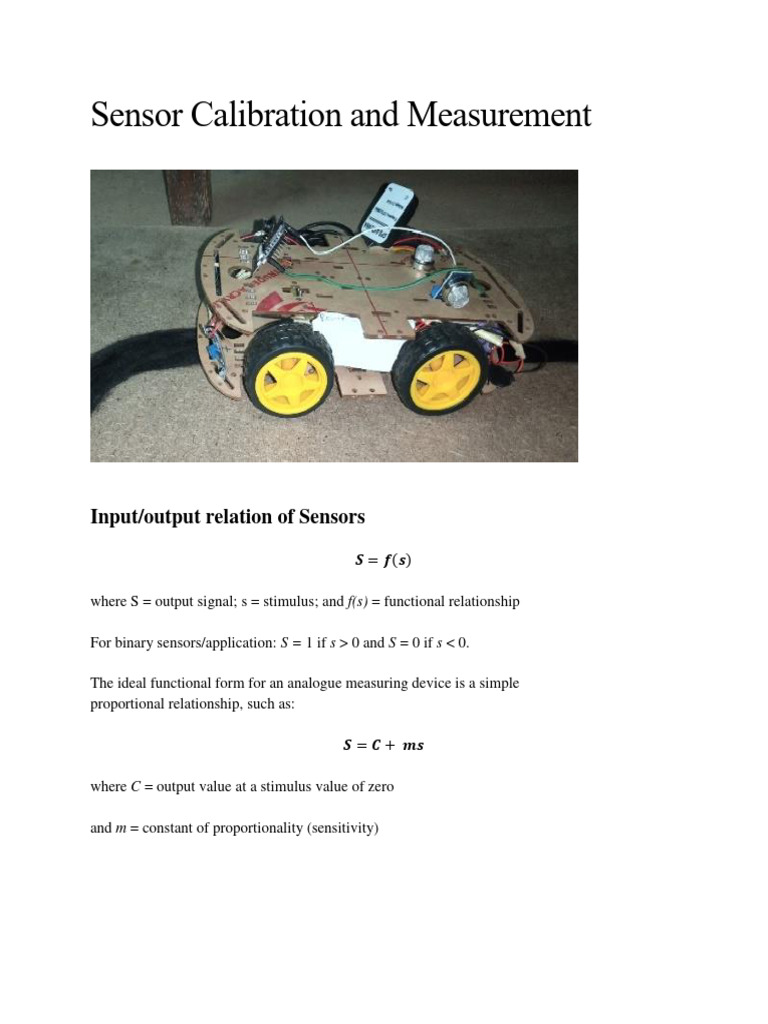 Selected Sensor Calibration and Measurement | PDF | Sensor | Signal Processing