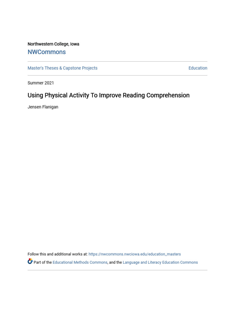 Using Physical Activity To Improve Reading Comprehension | PDF ...