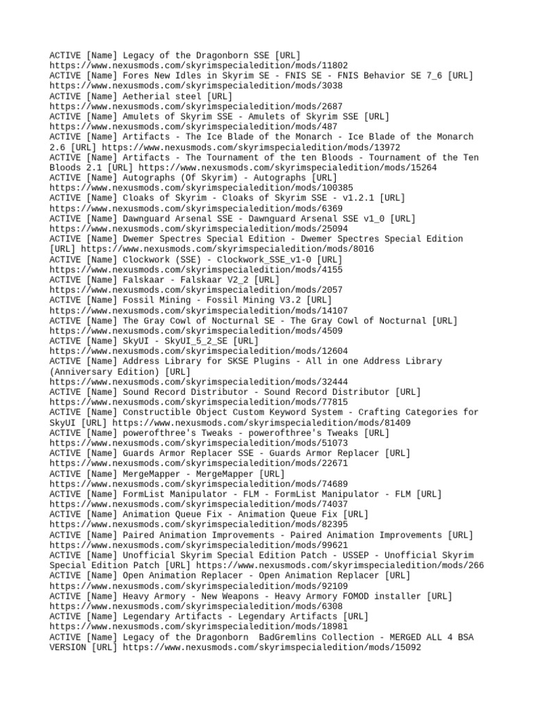 ModList - 2024 04 22T15 34 28 | PDF | Home & Garden | Computers