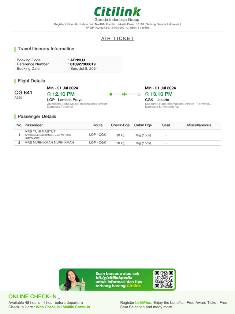 Yuni Mastuti, Nurhikmah Nurhikmah Lop CGK PDF | PDF | Transport | Aviation