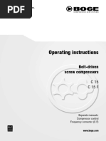 Boge Compressor Manual | PDF | Mechanical Engineering | Gases