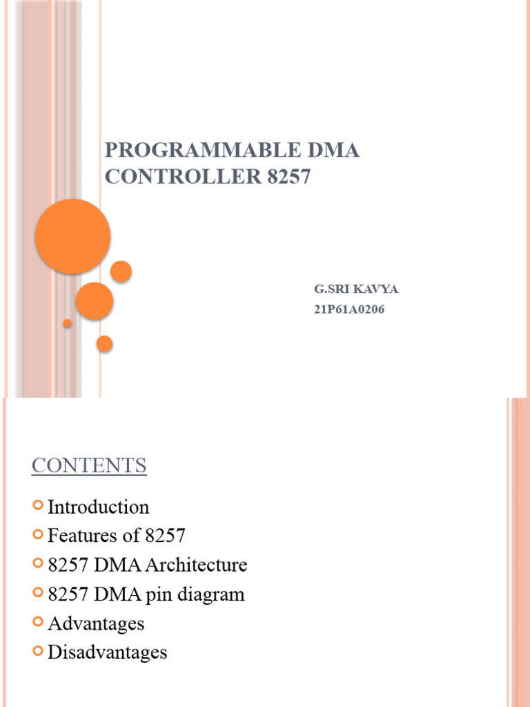 Programmable Dma Controller 8257 | PDF | Input/Output | Computer Engineering