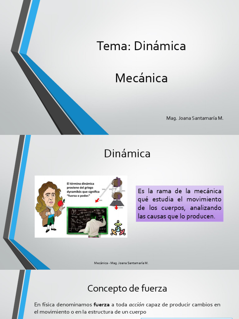 Dinámica y Leyes de Newton | PDF | Fuerza | Las leyes del movimiento de ...