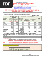 MBBS Fee Structure For Academic Year 2024 25UPDATED | PDF