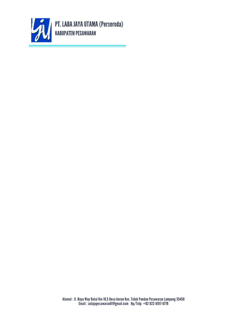 Draft Kop Surat LJU | PDF