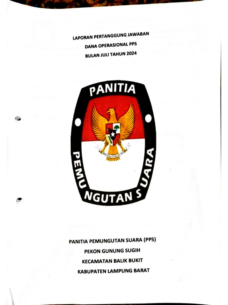 SPJ Pps Gunung Sugih Bulan Juli | PDF