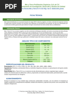 Foltron Ficha Tecnica | PDF | Fertilizante | Nitrógeno