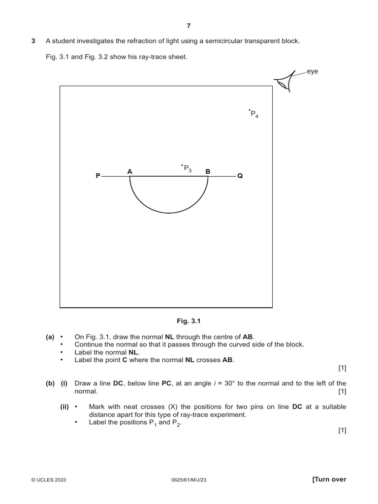 IGCSE Physics 0625 - 61 Paper 6 Alternative To Practical May - Jun 2023 | PDF | Electromagnetic ...