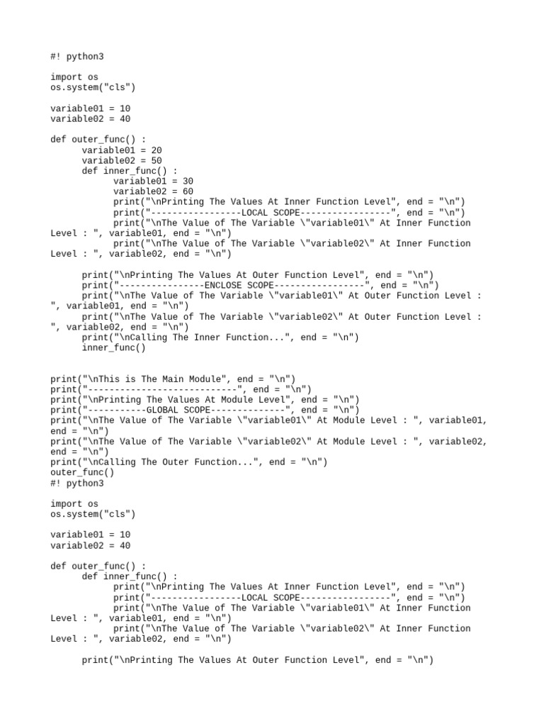 Level013 2 | PDF | Scope (Computer Science) | Variable (Computer Science)