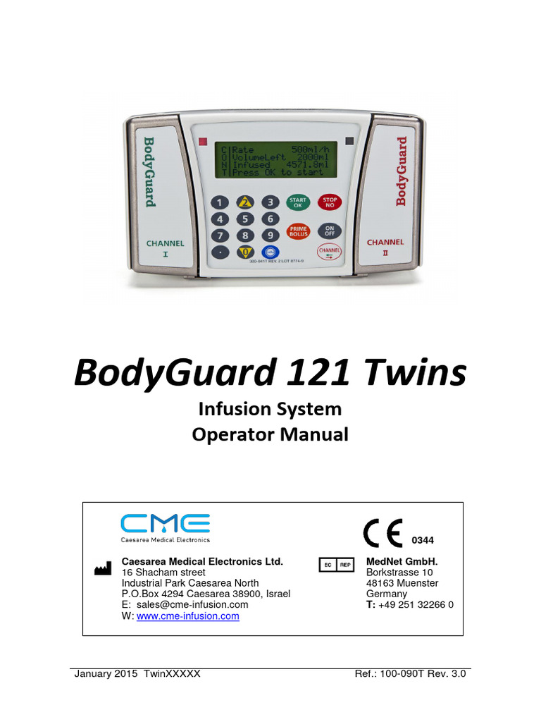 IF - BodyGuard Twins 121 Operator Manual 100 090T Rev3 - DFU - EN | PDF ...