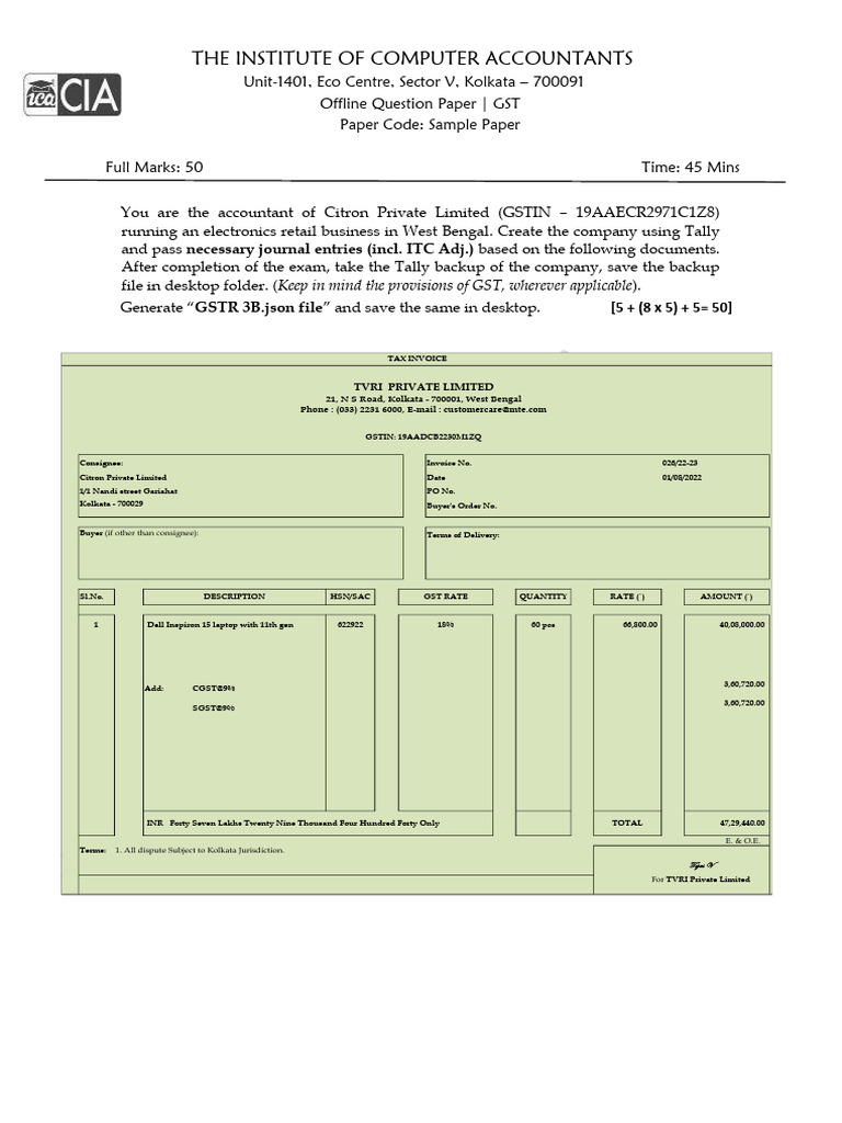 GST Project 4 | PDF | Invoice | Computing
