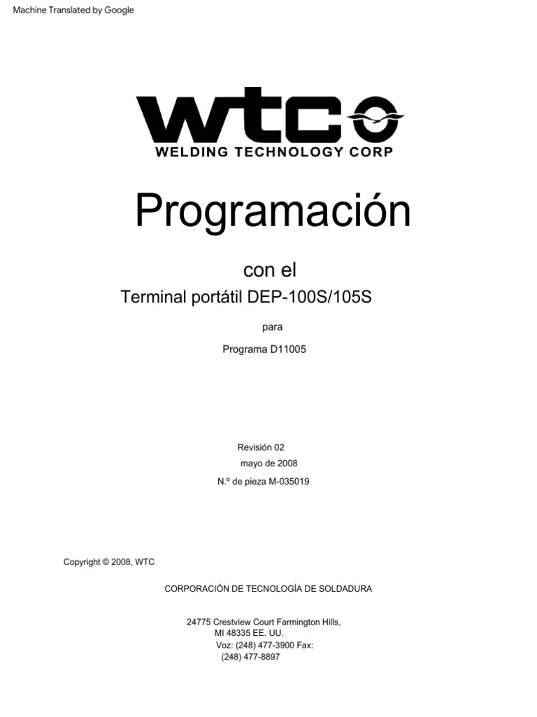 M035019 DEP100s-105s Manual | PDF | Software | Unidad Central de ...