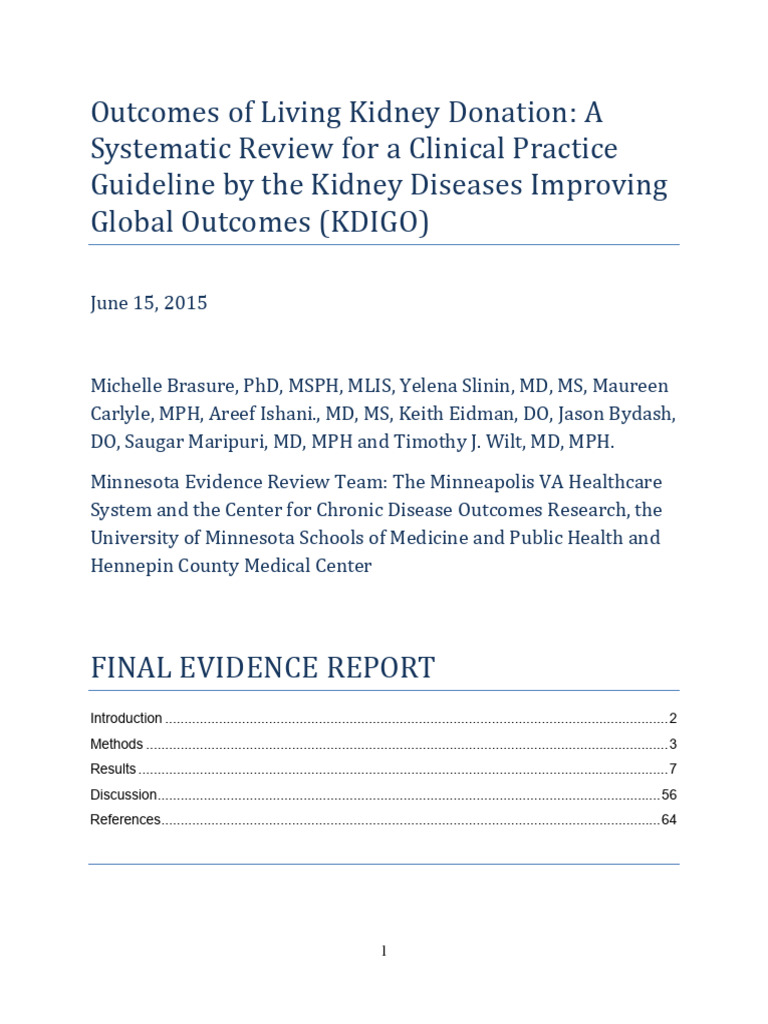 Kidney Transplatation | PDF | Systematic Review | Kidney Transplantation