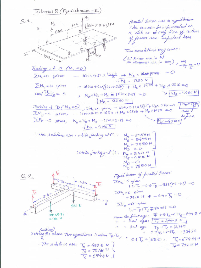 Tutorial 3 Solutions | PDF