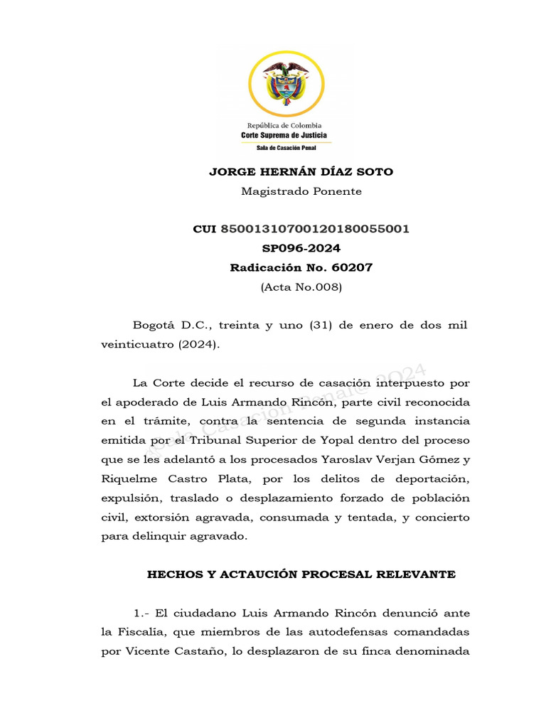 SP096 2024 (60207) | PDF | Crímenes contra la humanidad | Crímenes