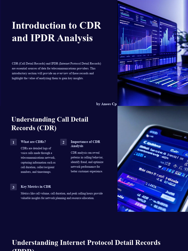 Introduction To CDR and IPDR Analysis | PDF | Computer Network | Data