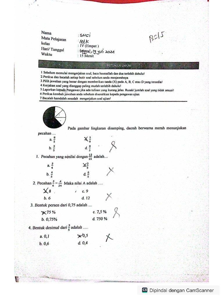 Soal Matematika Kelas 5 | PDF