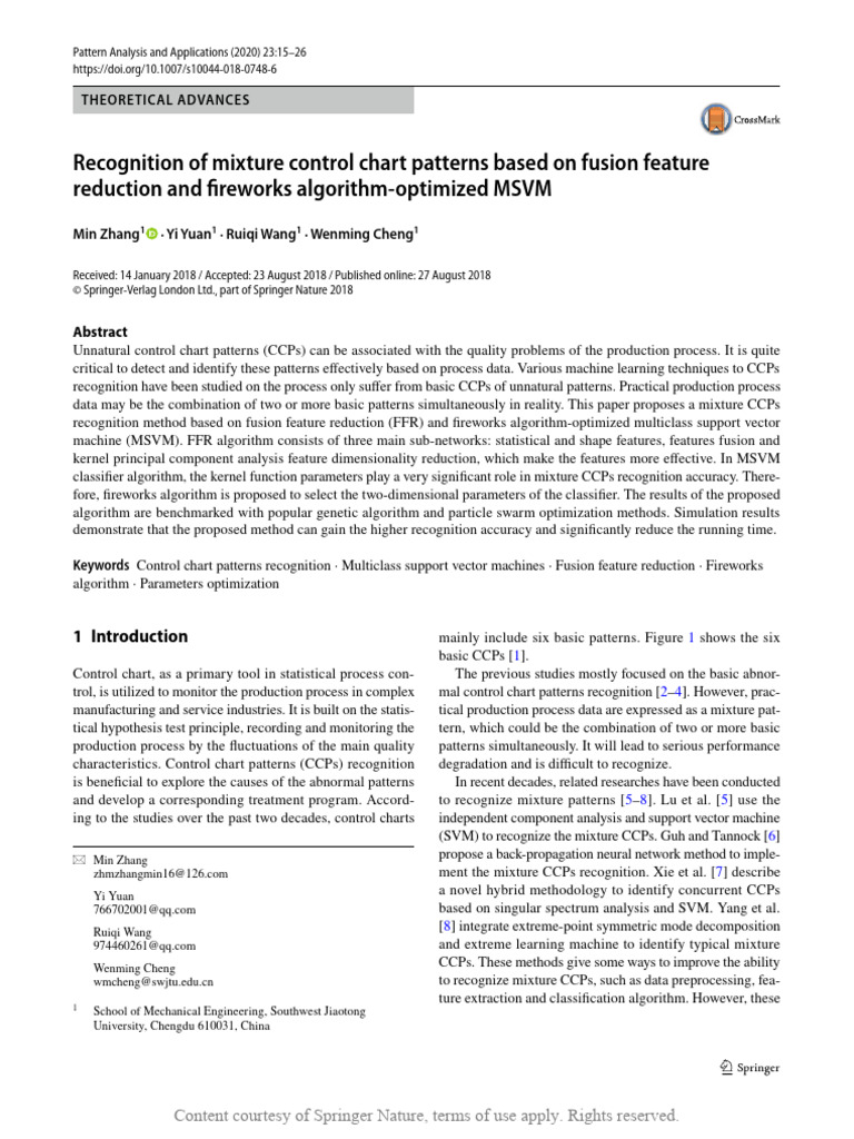 Recognition of Mixture Control Chart Patterns Base | PDF | Support ... Recognition of Mixture Control Chart Patterns Base | PDF | Support ...