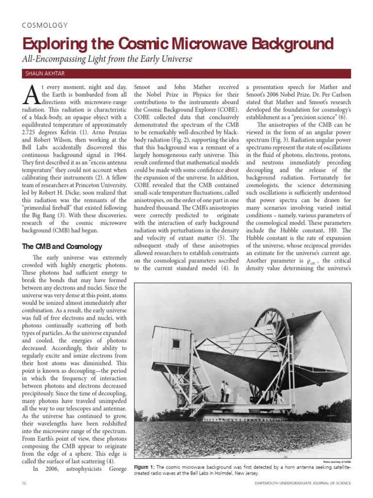 12s Exploring The Cosmic Microwave Background | PDF | Cosmic Microwave Background | Physical ...