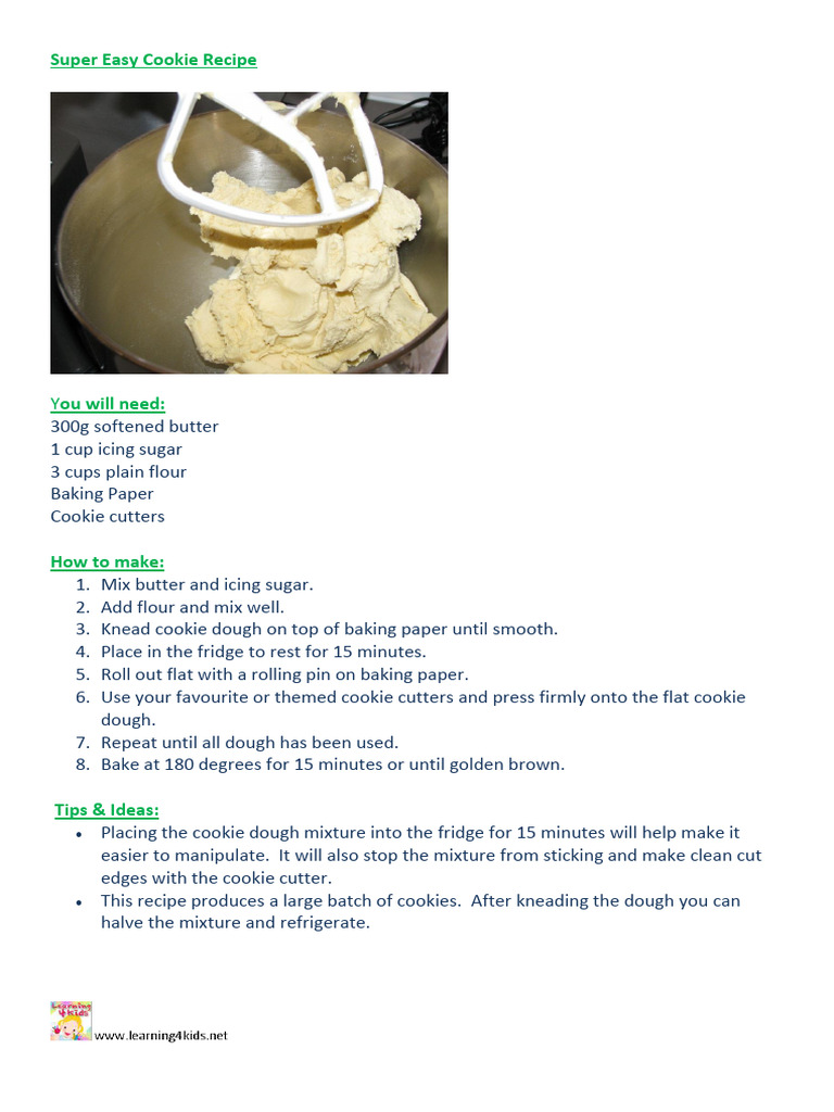 Easy Cookie Recipe | PDF