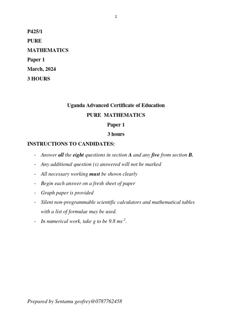 Pure MTC | PDF | Mathematical Concepts | Mathematical Analysis