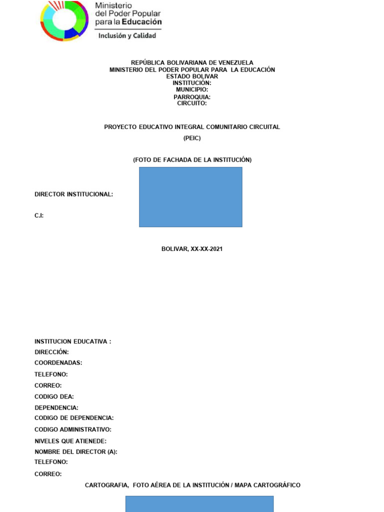 Peic Ejemplo | PDF | Educación de la primera infancia | Pedagogía