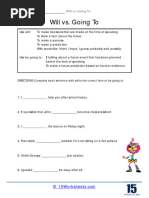 WILL vs. GOING To Worksheet Live Worksheets | PDF
