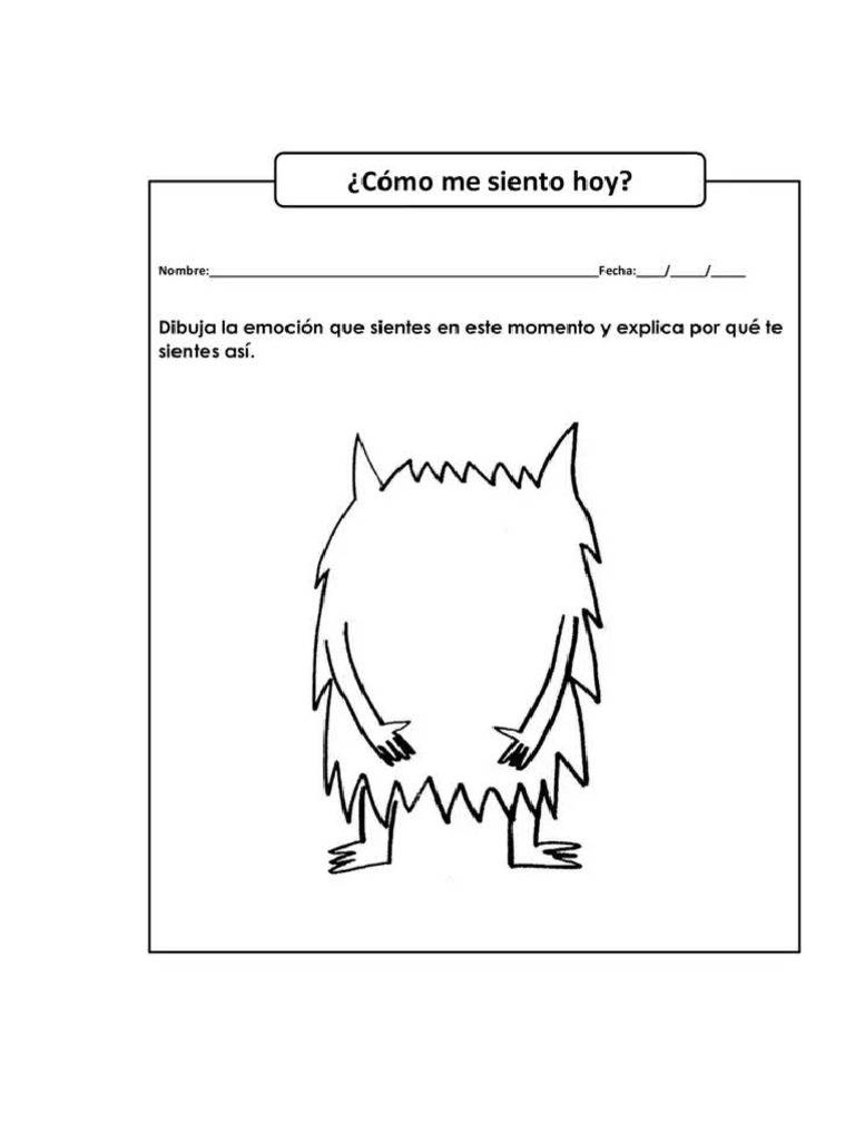 Colorear Como Me Siento Hoy | PDF