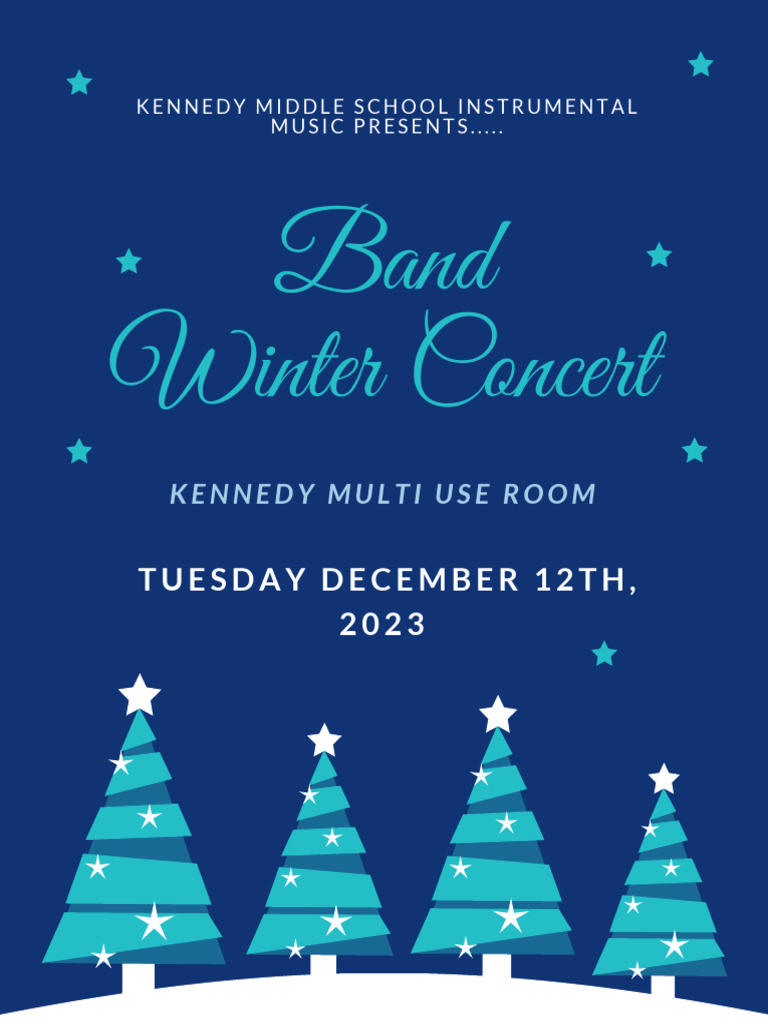 Band Winter Concert 2023 Program | PDF | Aerophones | Elementary Organology