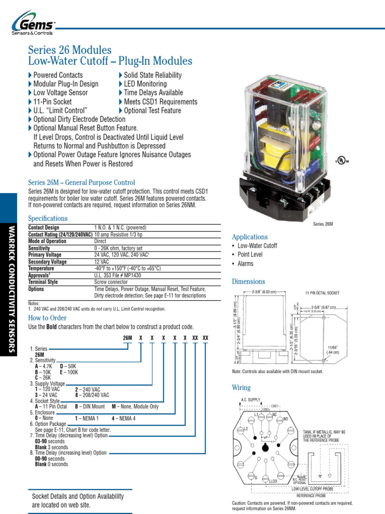 Control Warrick 26nmc | PDF | Alternating Current | Ac Power Plugs And ...