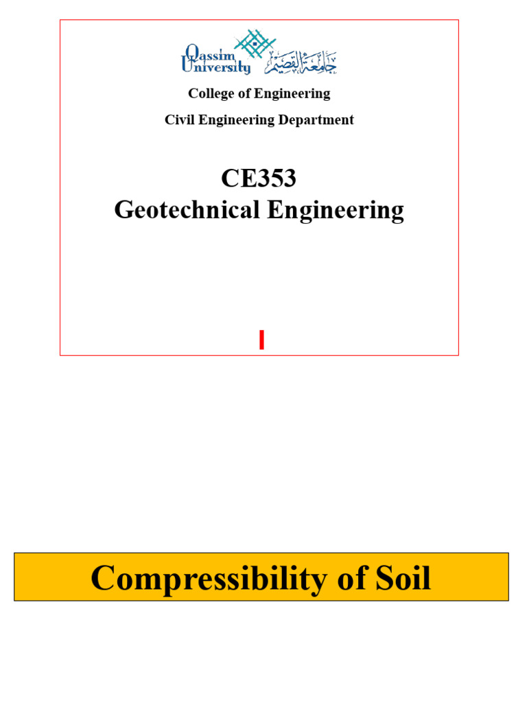 Week7 1 Soil Compressibility | PDF | Physical Sciences | Applied And ...