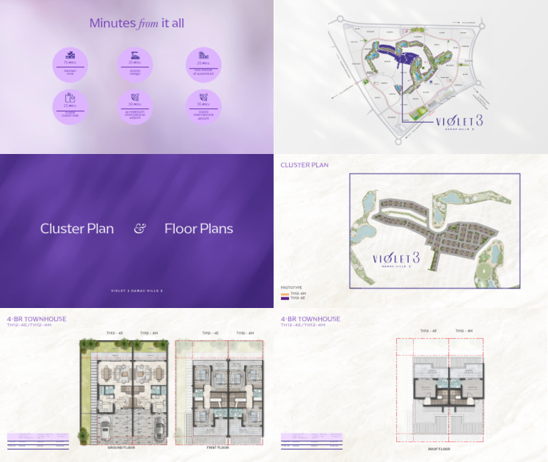 Violet 3 Townhouse Plans at Damac Hills 2 | PDF | Real Estate | United ...