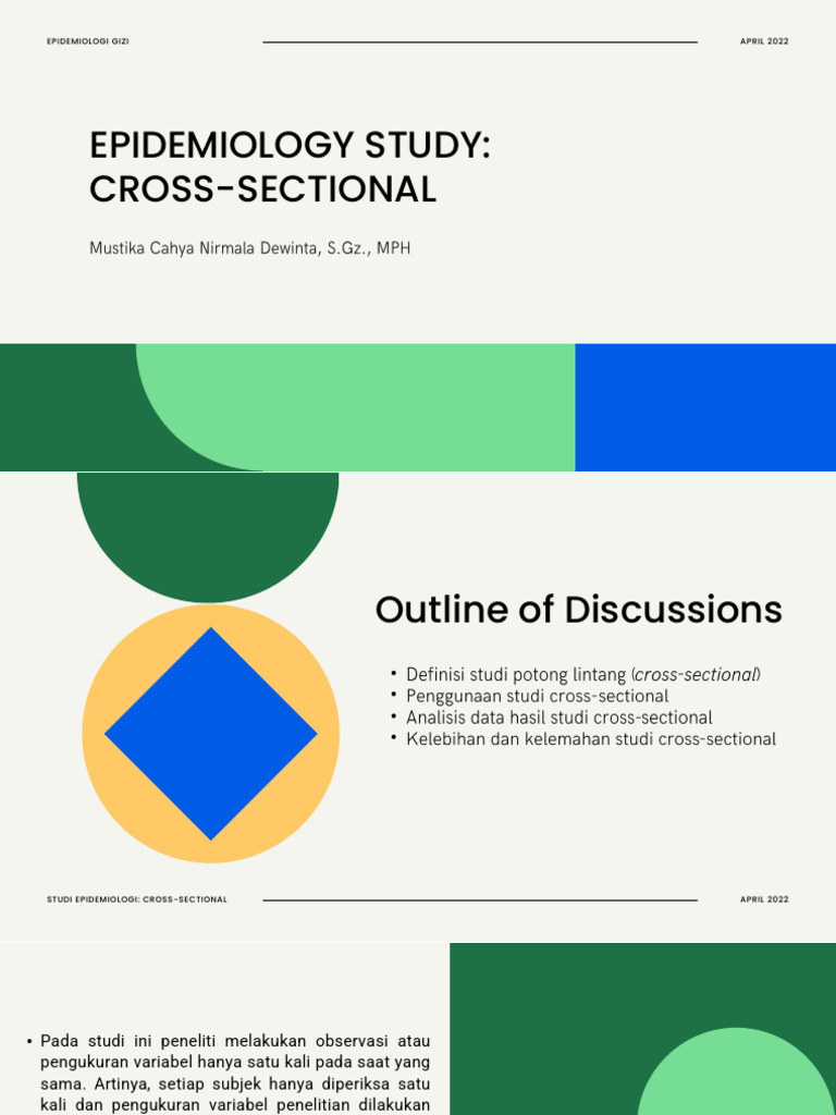 Studi Epidemiologi Cross Sectional | PDF