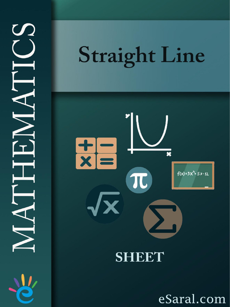 ESaral Straight Line Sheet | PDF | Line (Geometry) | Cartesian ...