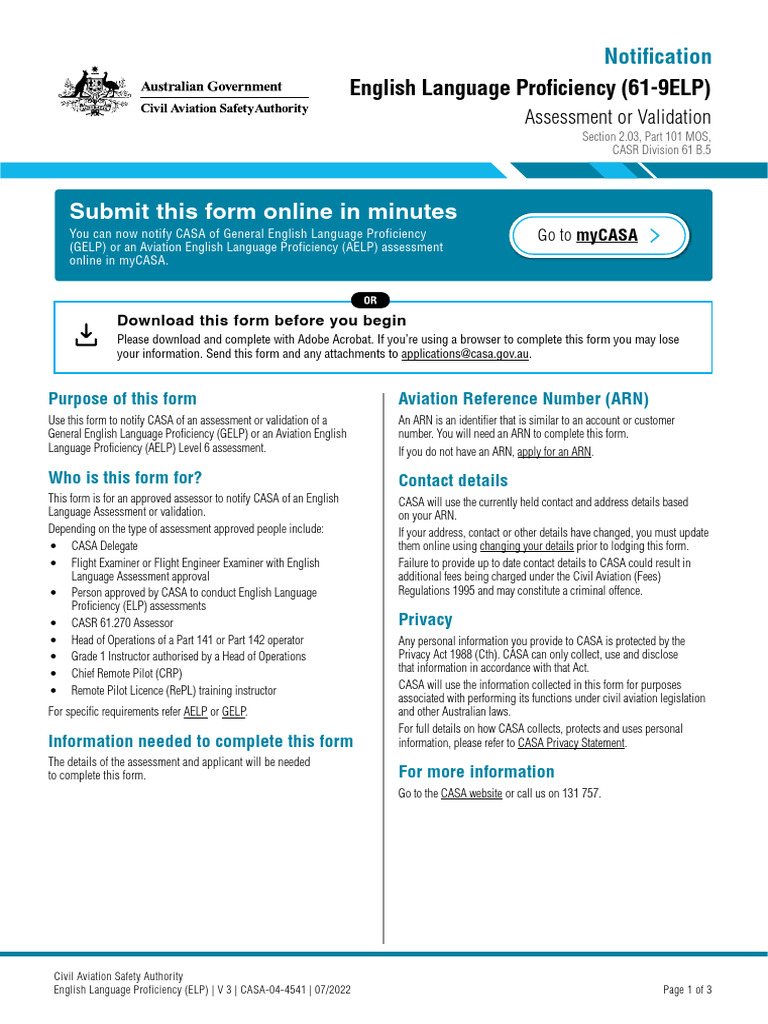 Notification English Language Proficiency | PDF | Question ...