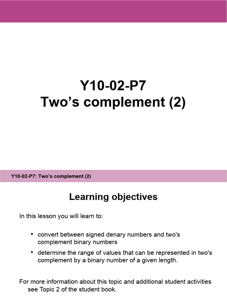 Twos Complement Pdf Elementary Mathematics Theory Of Computation 9634