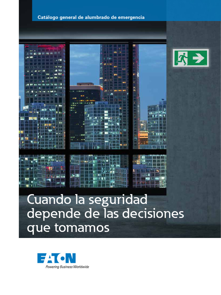 Eaton Emergency Lighting Self Contained Catalogue Feb2020 Spain | PDF ...