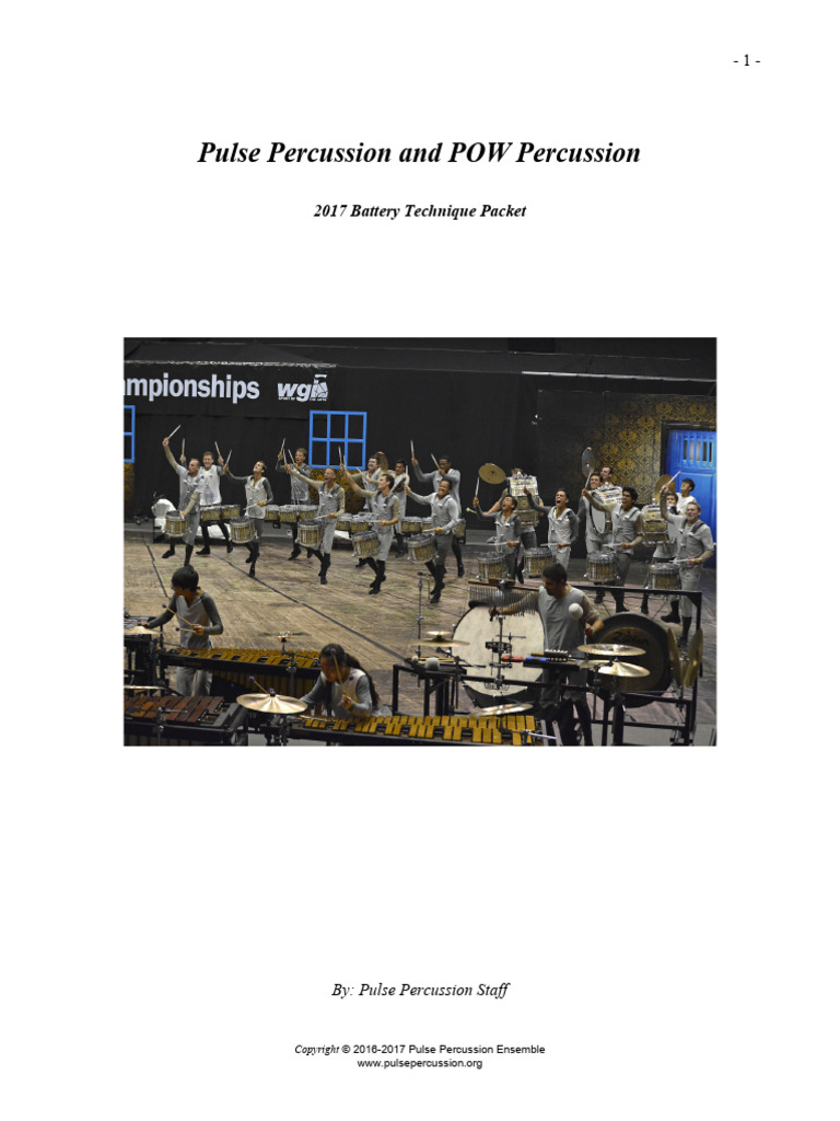 Pulse Battery Technique Packet 2017 | PDF | Elbow | Hand