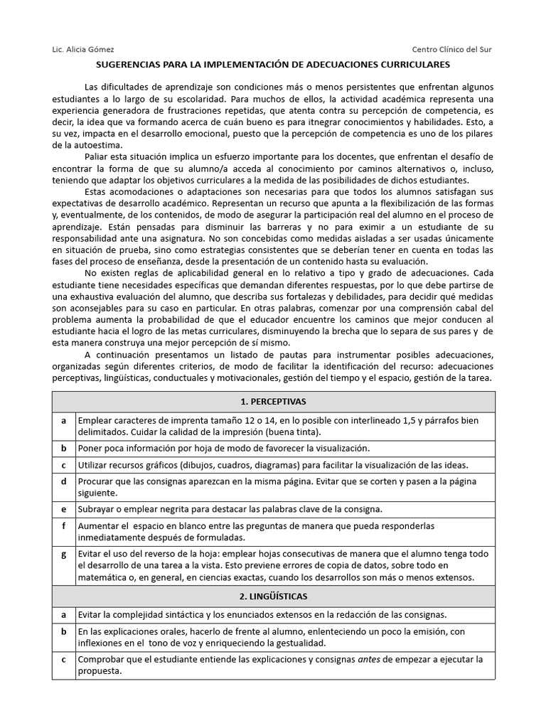 Sugerencias ACurriculares Secundaria | PDF | Evaluación | Maestros
